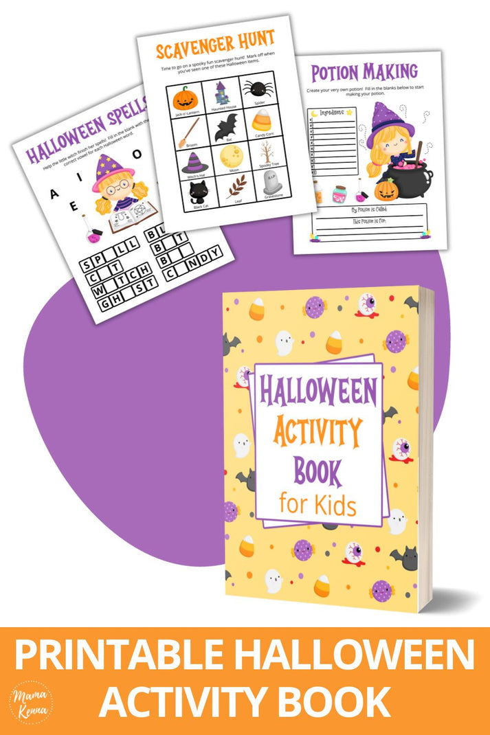 Printable Halloween Activity Book for Kids – Mama Kenna