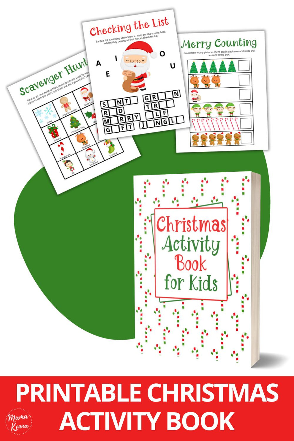 Printable Christmas Activity Book for Kids – Mama Kenna